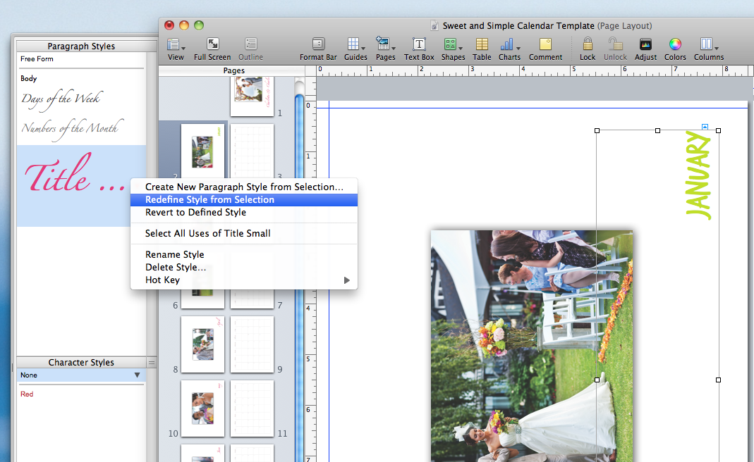 Create a Calendar with iWork’s Pages – Publisher's Corner